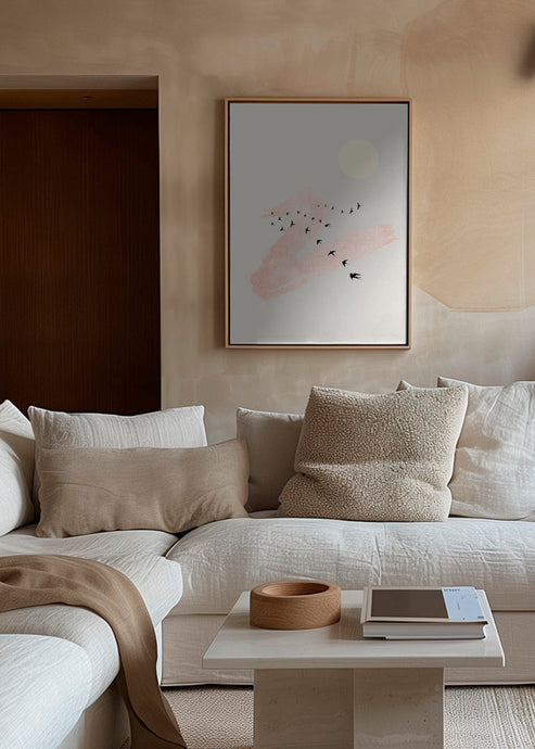 Abstract sunny sky illustration art print - Abstract art prints – Artesta