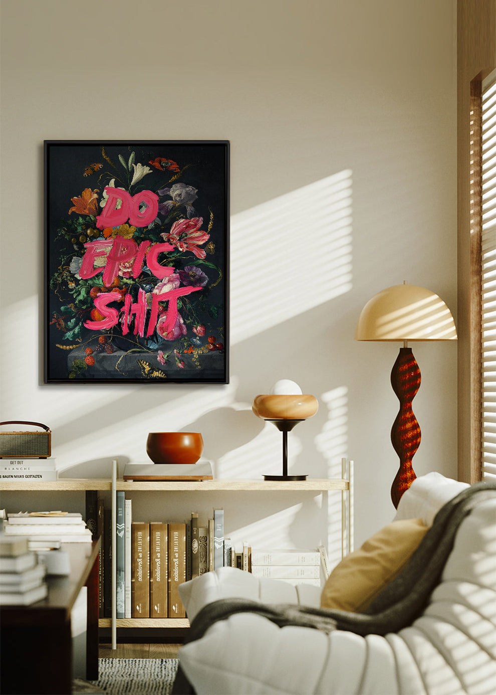Scandinavian wall art Do Epic Shit | Wall art, framed prints and ...