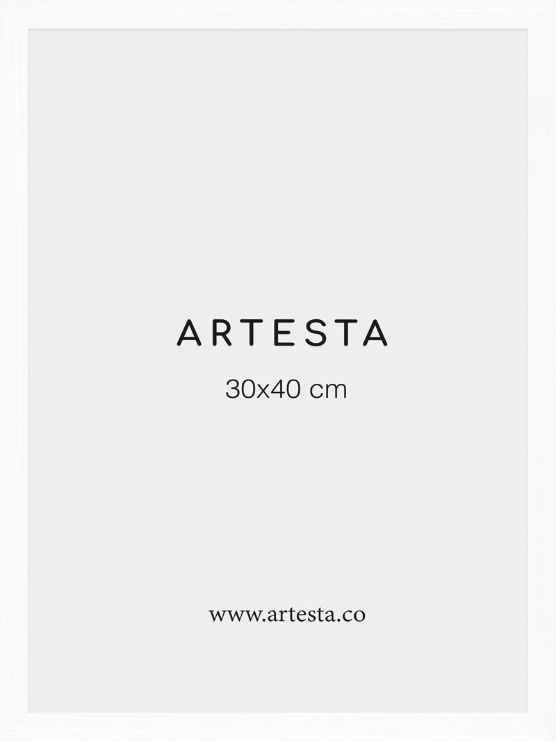 White frame 30x40cm - Wooden frames for art prints – Artesta